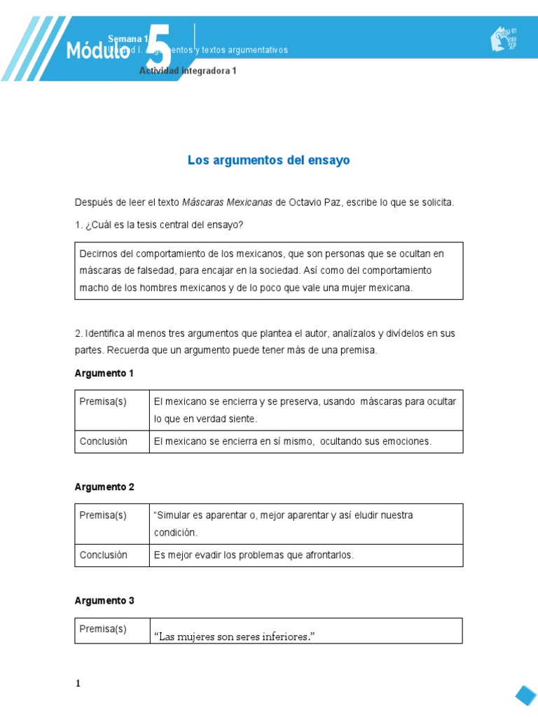 Actividad Integradora 1 Modulo 5 | PDF