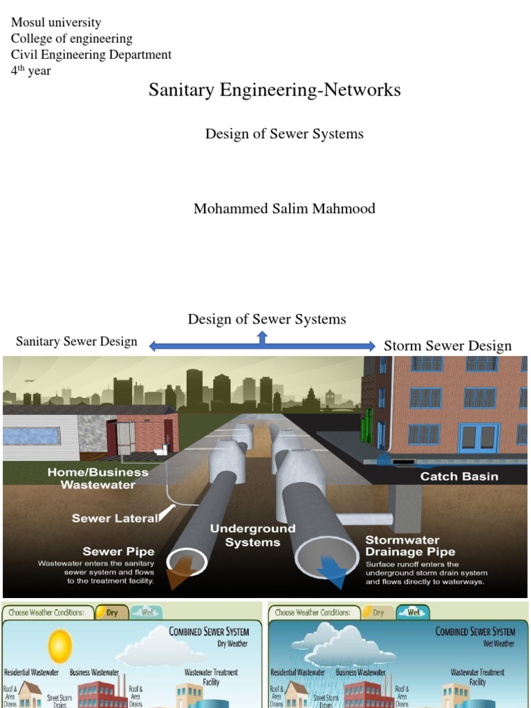 Sewer System Design Overview | PDF | Sanitary Sewer | Combined Sewer