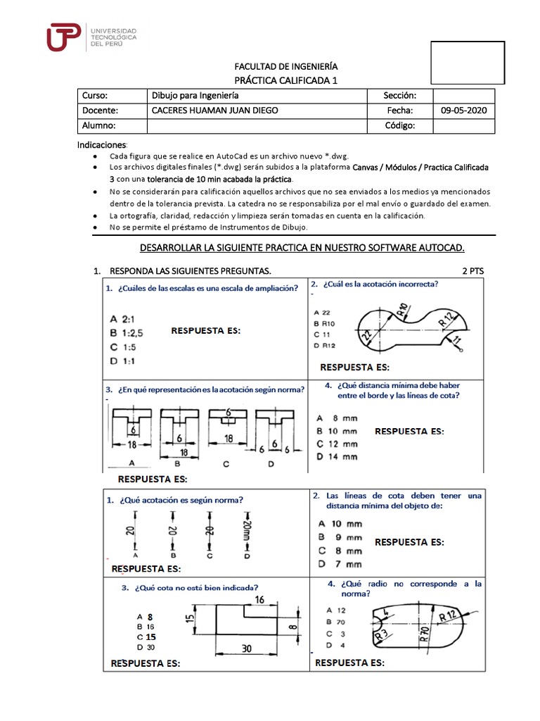 Examen Dibujo | PDF