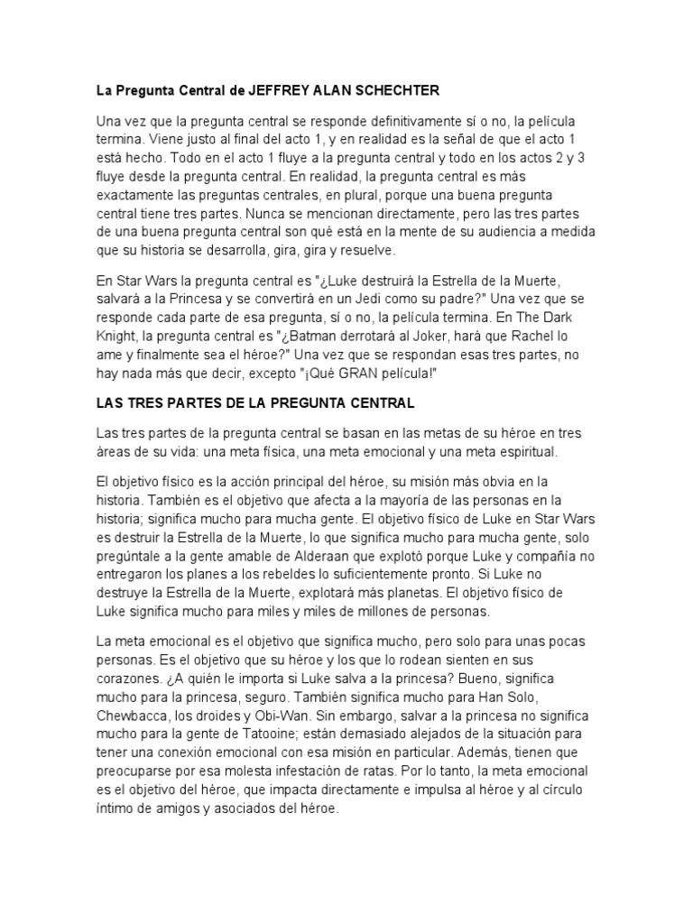 La Pregunta Central de JEFFREY ALAN SCHECHTER | PDF | Guerra de las ...