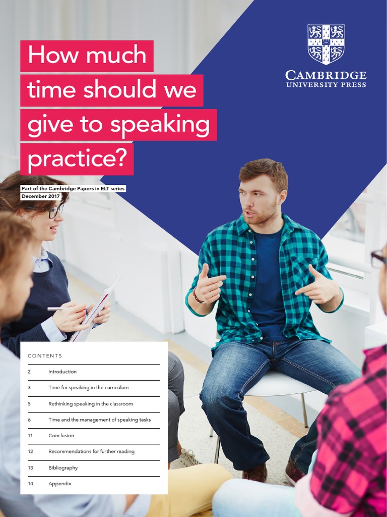 How Much Time Should We Give To Speaking Practice? | PDF | Fluency ...