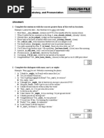 English File 4e Pre-Int WB Answer Key L3 | PDF | Waiting Staff