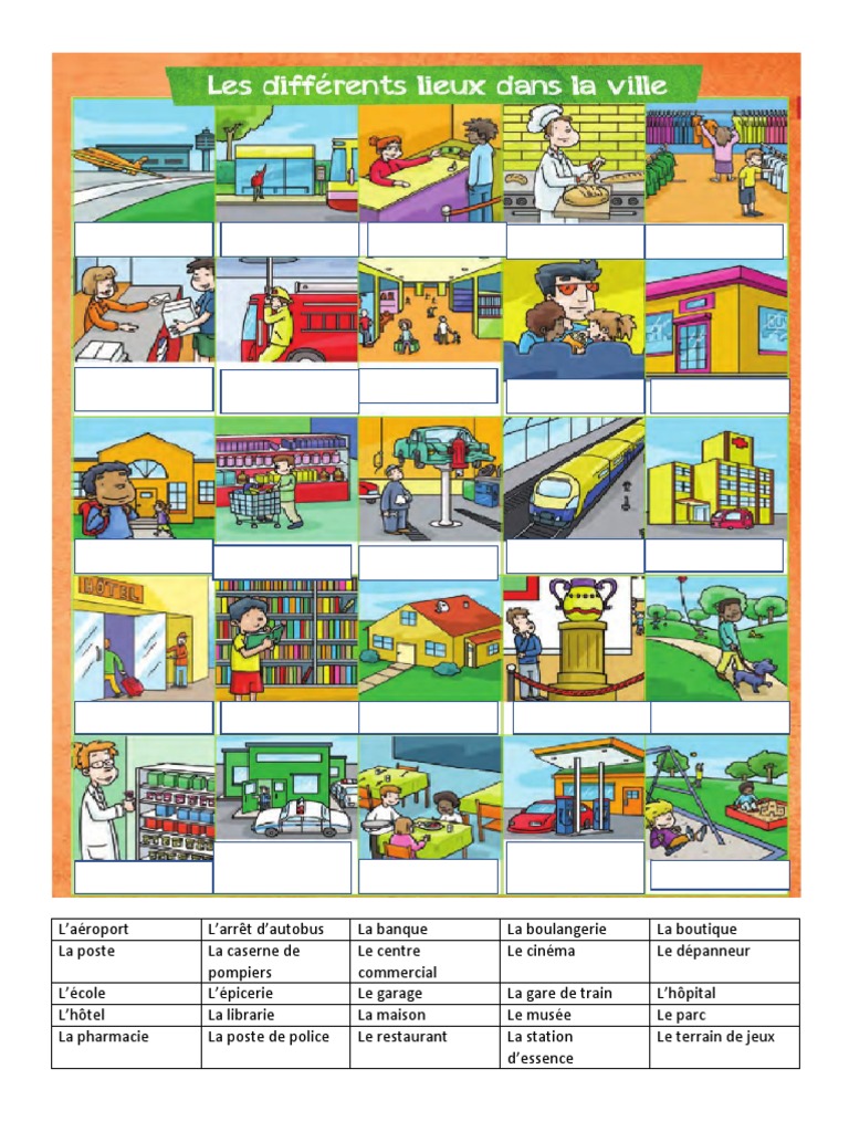 Vocabulaire de La Ville | PDF