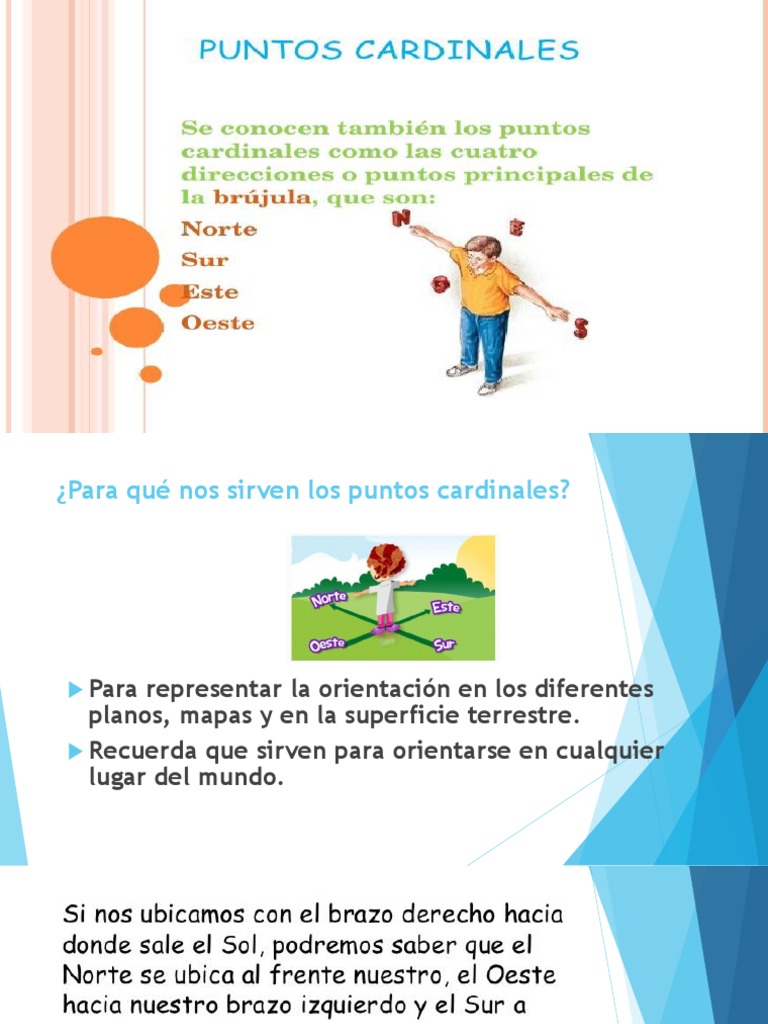 Uso de Puntos Cardinales en Mapas | PDF