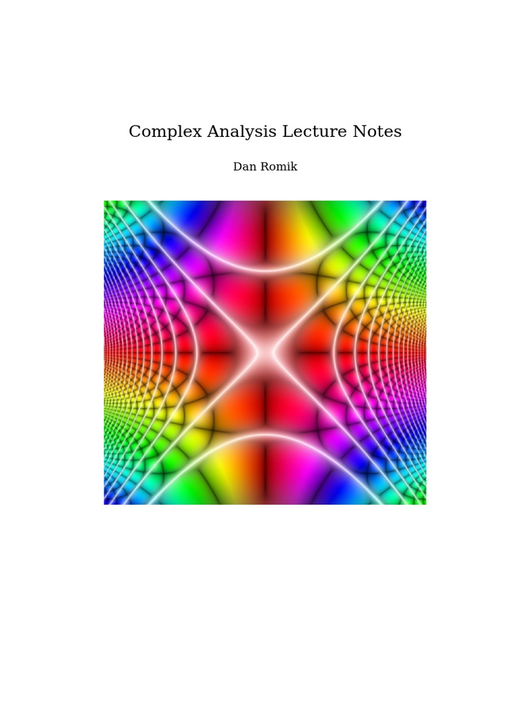 Complex Analysis Pdf Power Series Integral