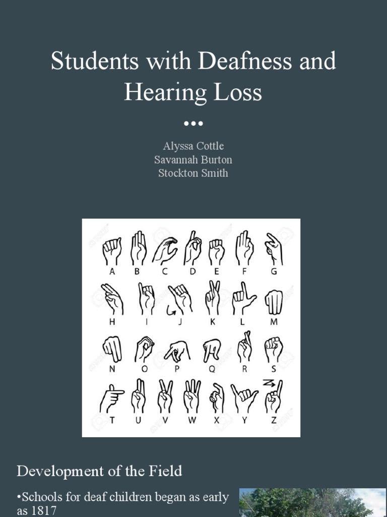 Students With Deafness and Hearing Loss 1 | PDF | Hearing Loss ...