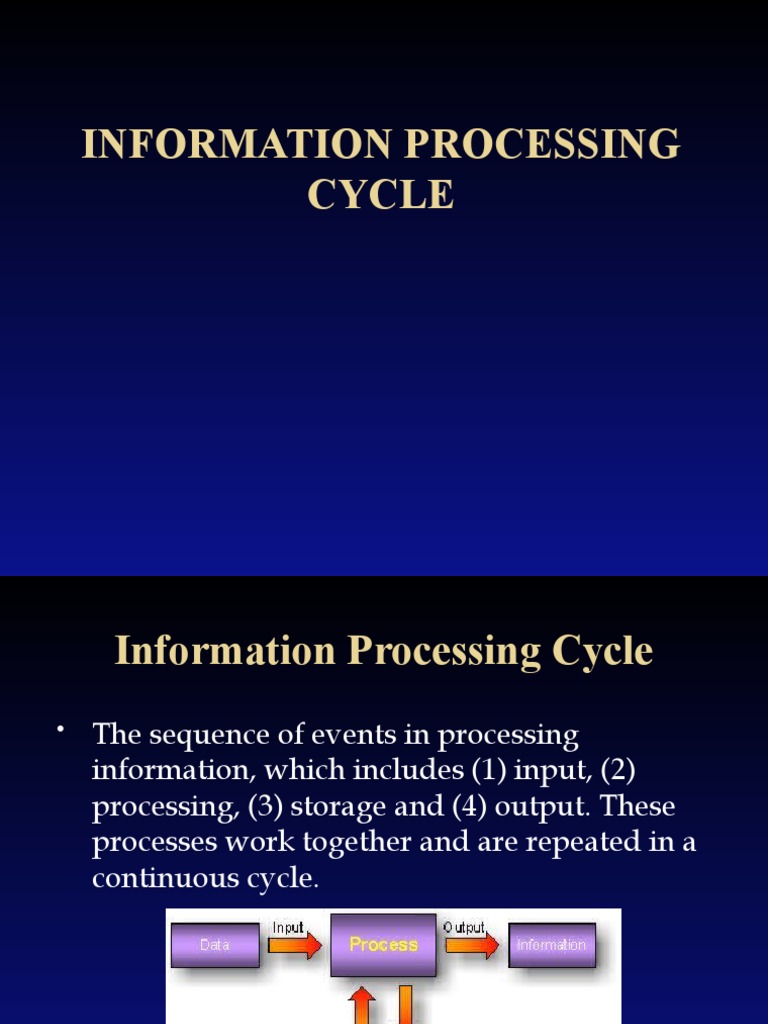 01 Data - Processing - Cycle | PDF