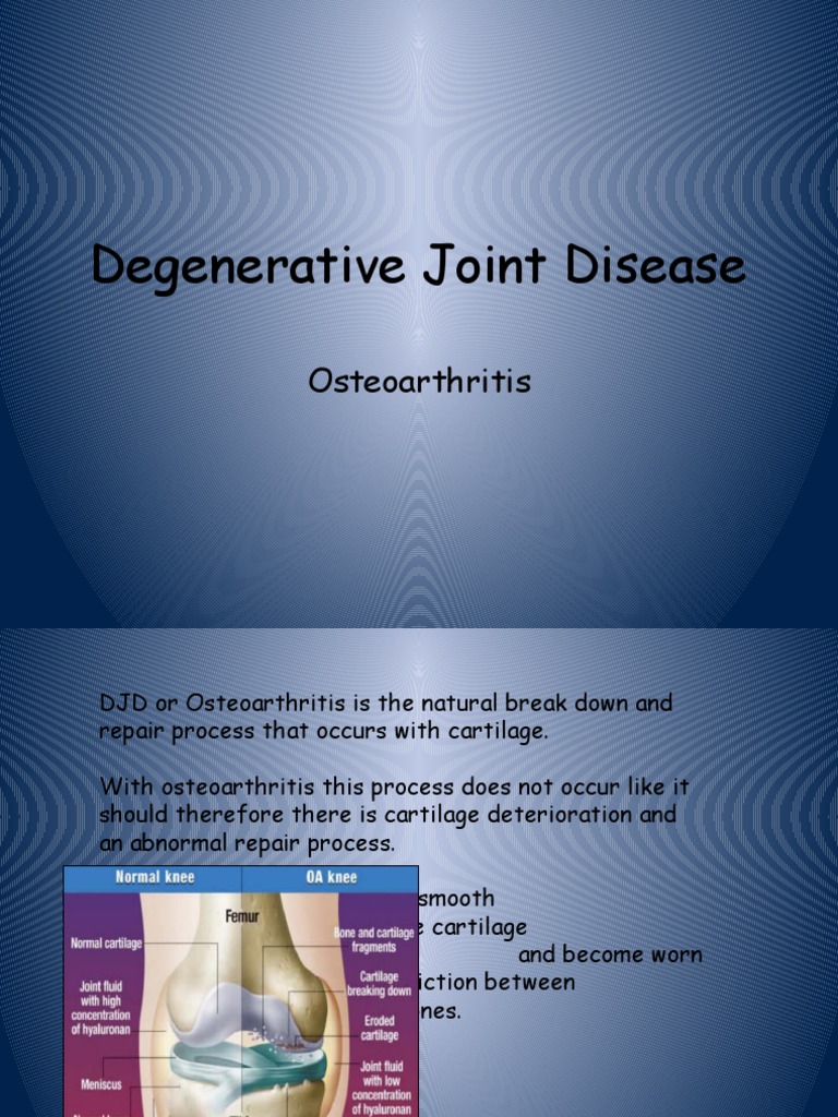 Degenerative Joint Disease: Osteoarthritis | PDF | Osteoarthritis ...