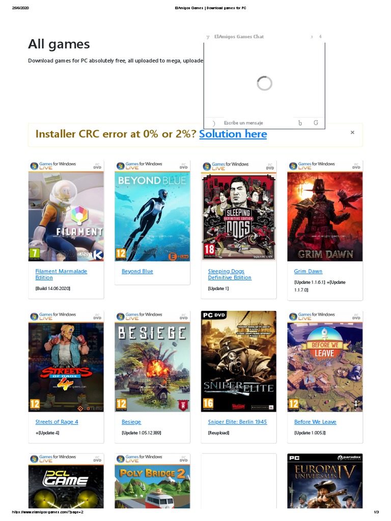 ElAmigos Games - Download Games For PC | PDF | Leisure | Sports