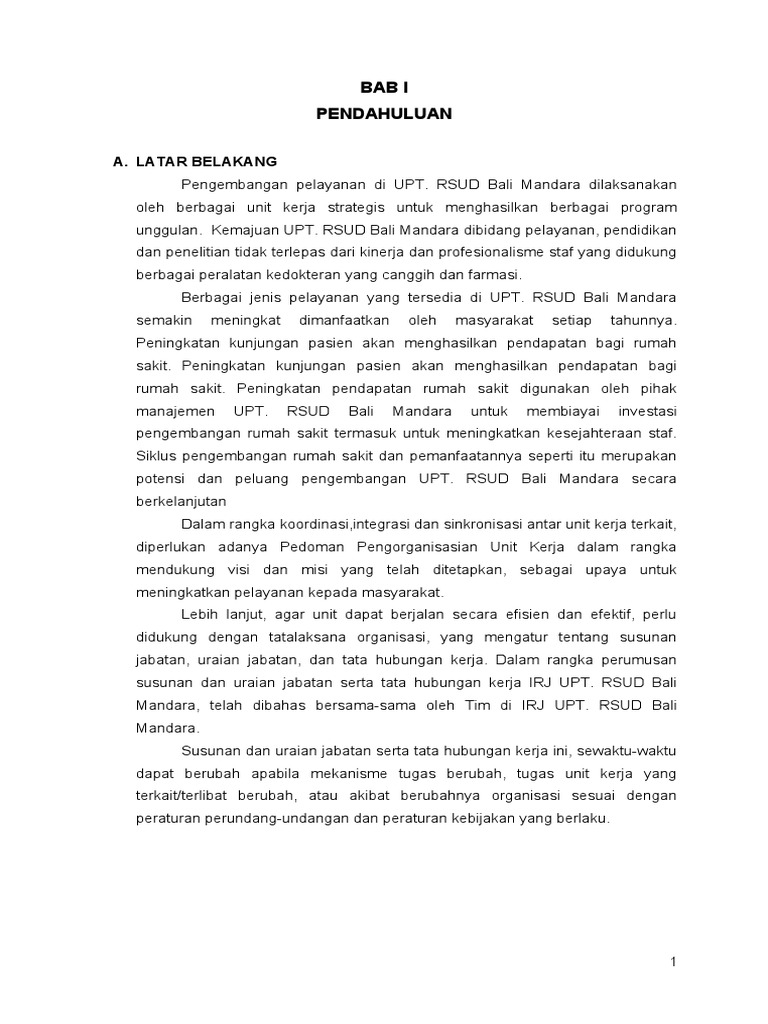 Pengembangan Poliklinik RSUD Bali Mandara | PDF | Pengembangan Diri ...