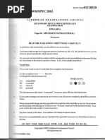 CSEC English A Paper 1 June 2024 | PDF | Beauty | Self Esteem