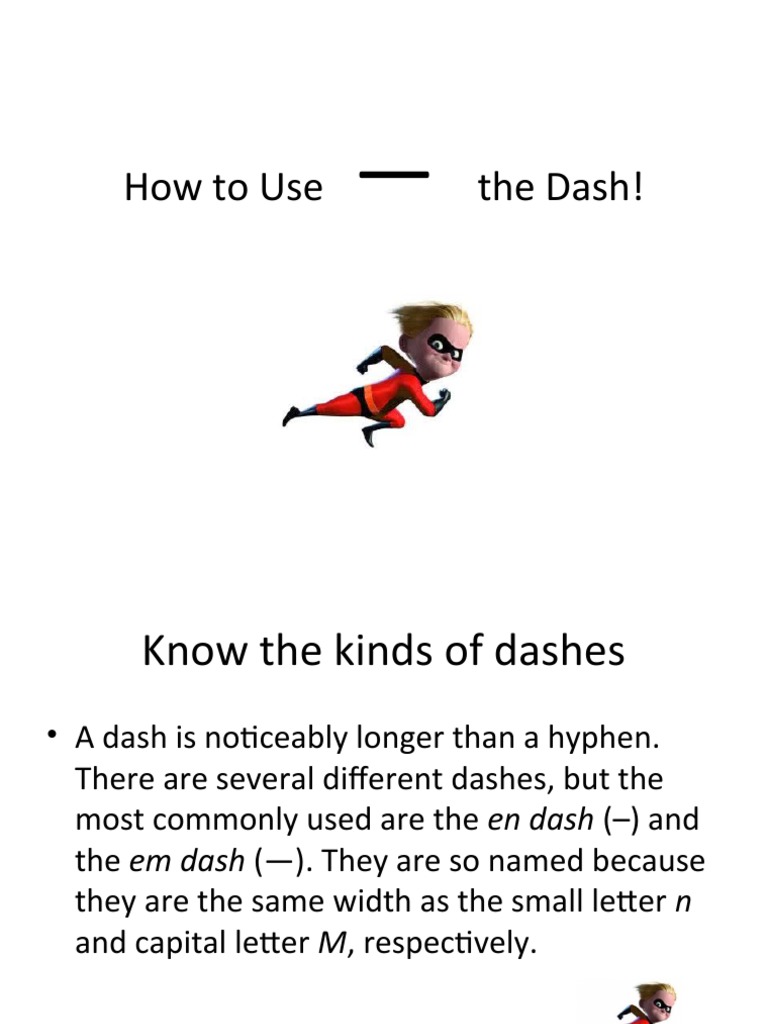 How To Use The Dash | PDF | Writing | Orthography