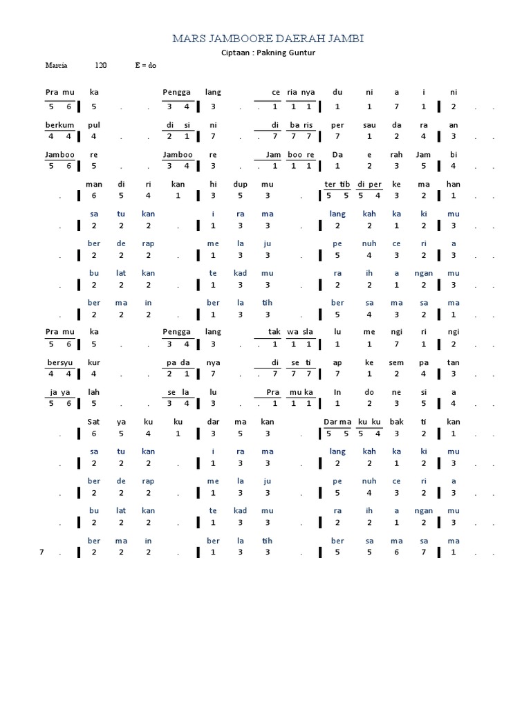 Teks Mars Jmda | PDF