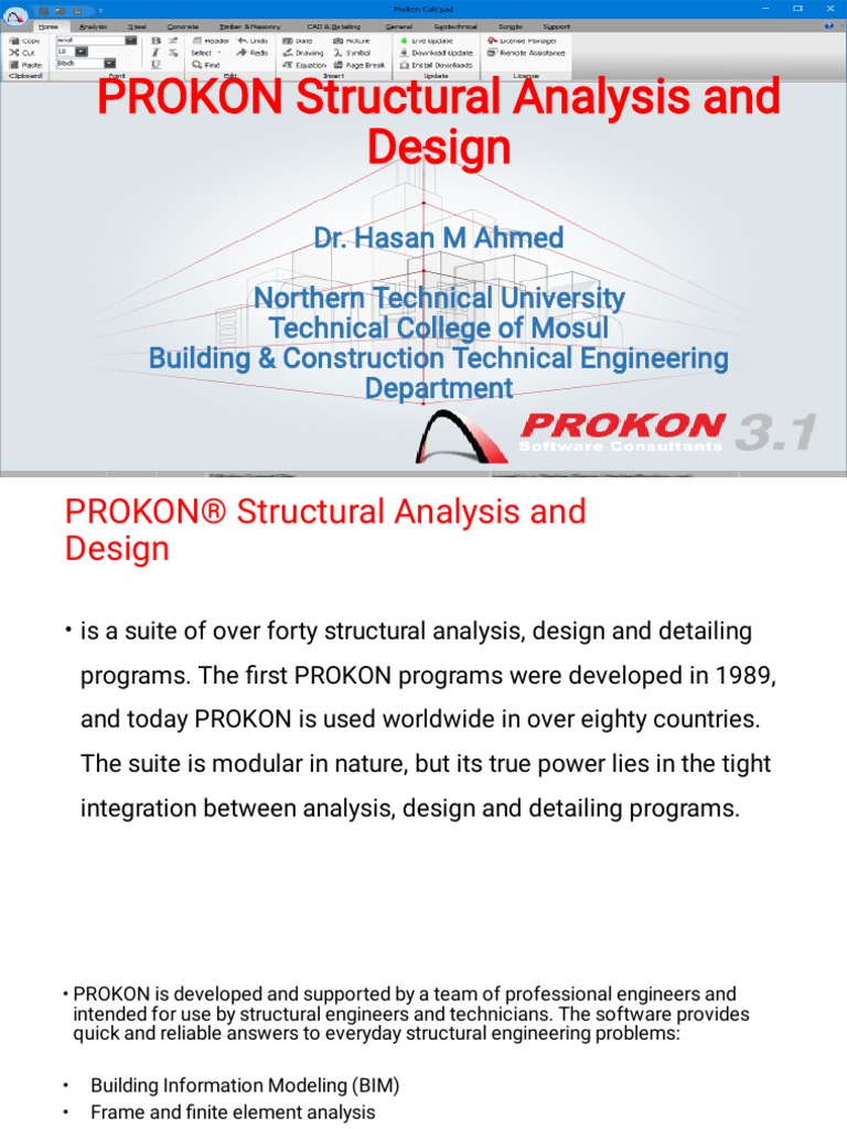 PROKON Structural Analysis and Design PDF | PDF | Beam (Structure) | Structural Analysis