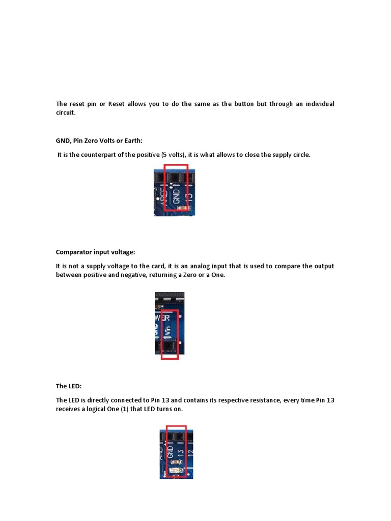 The Reset Pin or Reset Allows You To Do The Same As The Button But ...