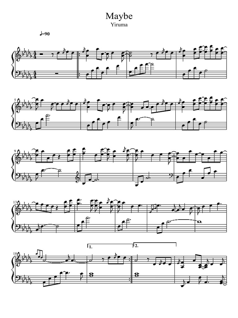 Yiruma Maybe PDF | PDF