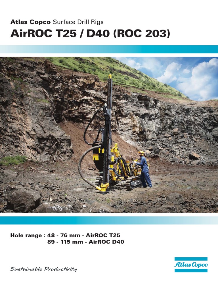 Airroc T25 / D40 (Roc 203) : Atlas Copco Surface Drill Rigs | Download ...