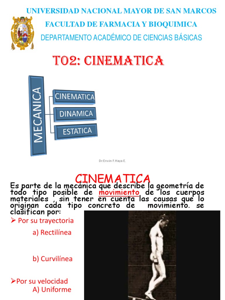 Cinematica en 1D | PDF | Cinemática | Vector Euclidiano
