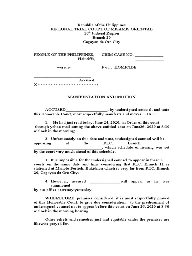 Manifestation | PDF | Law