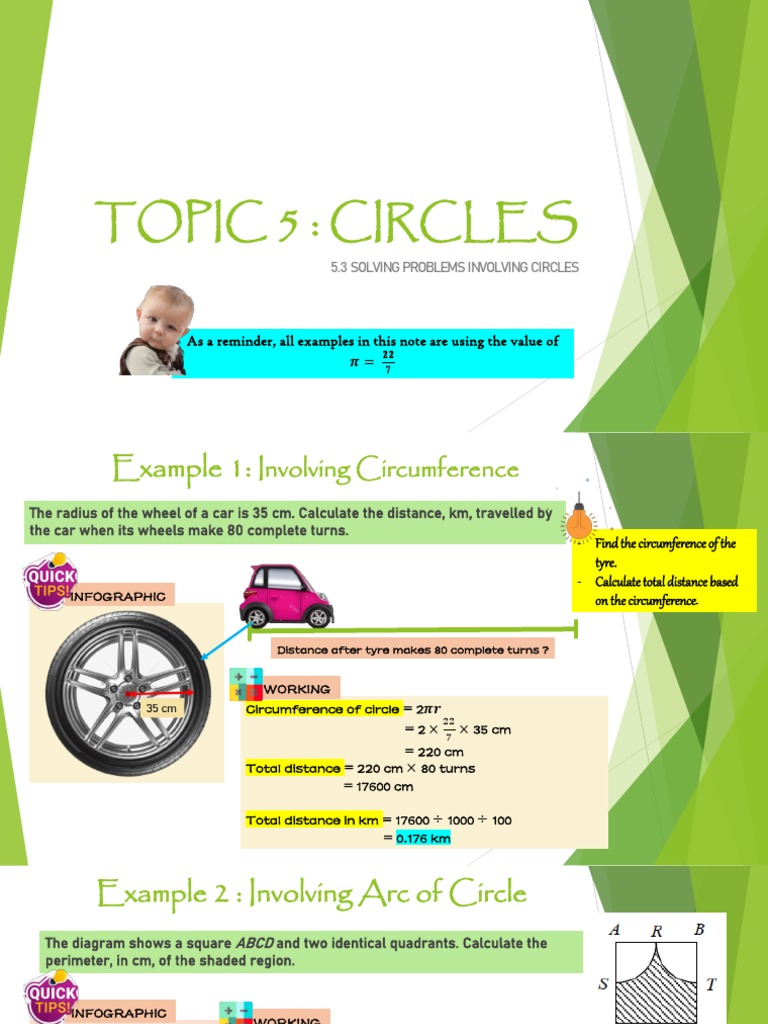 Circle Problem Solving Guide | PDF | Area | Circle