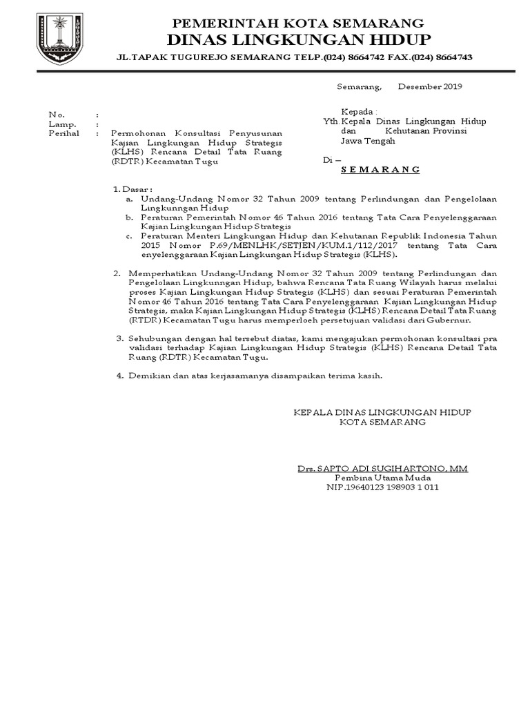 Validasi Klhs RDTR | PDF