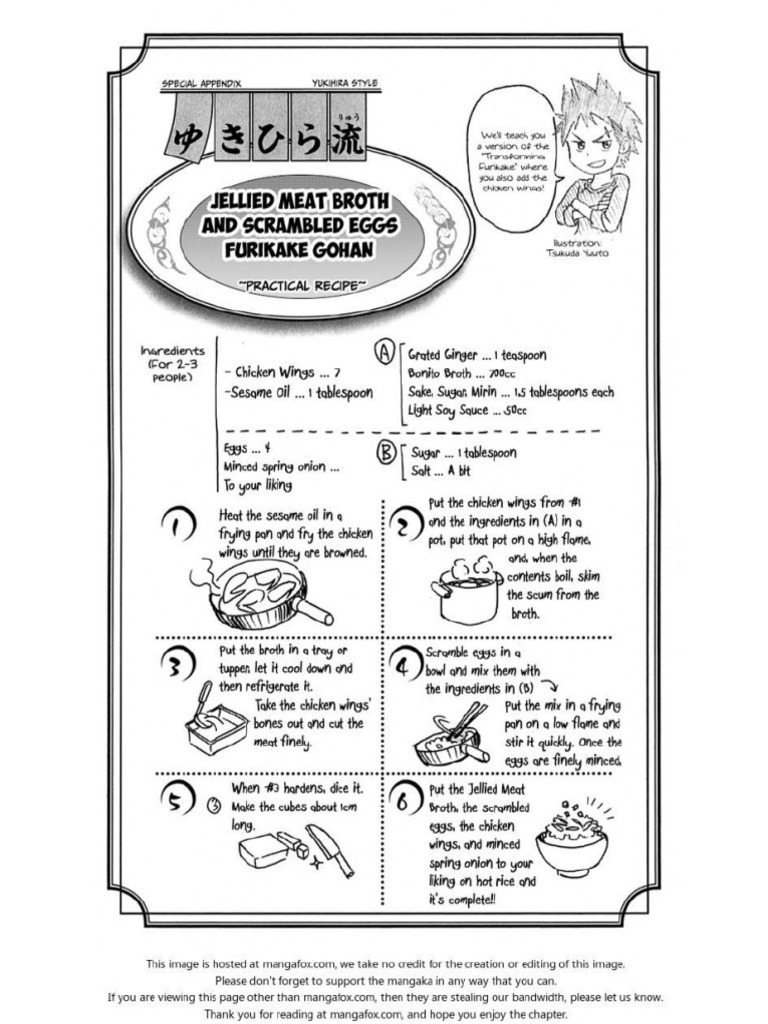 Food Wars Shokugeki No Souma Recipe PDF | PDF