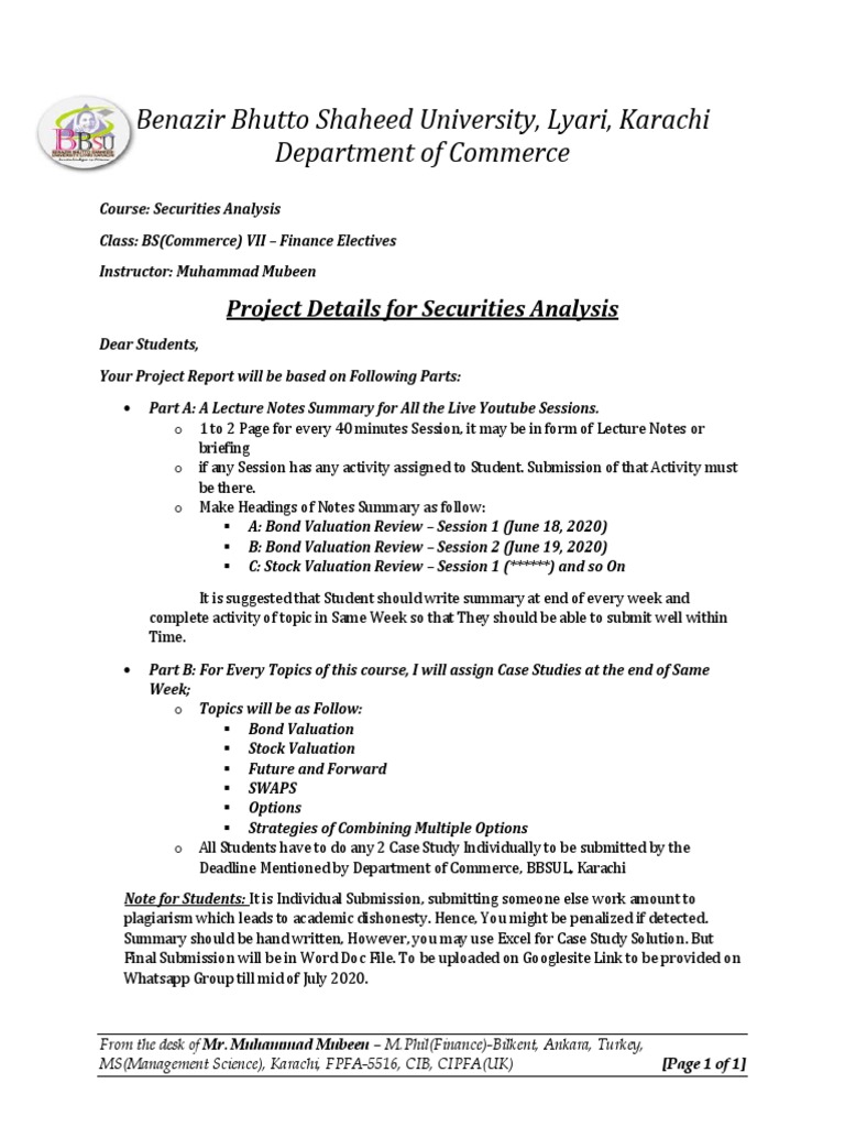 Project Details PDF | PDF