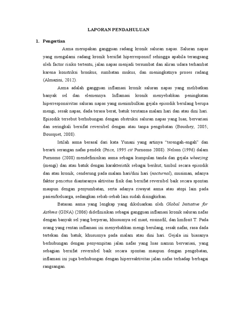 LP Asma Igd (Dwi) | PDF | Kesehatan Holistik | Sains & Matematika