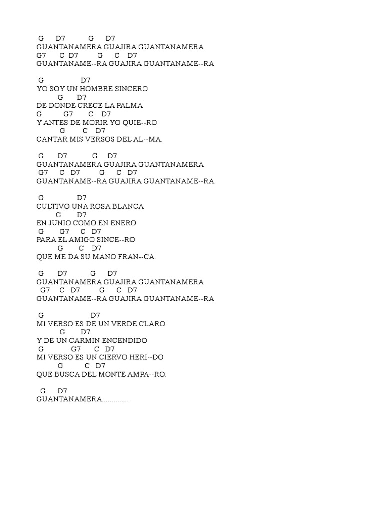 Guantanamera PDF | PDF