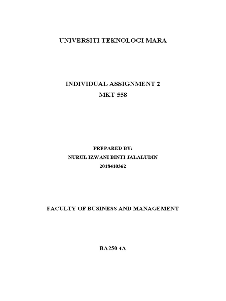 Ind Assg 2 MKT | PDF | Business