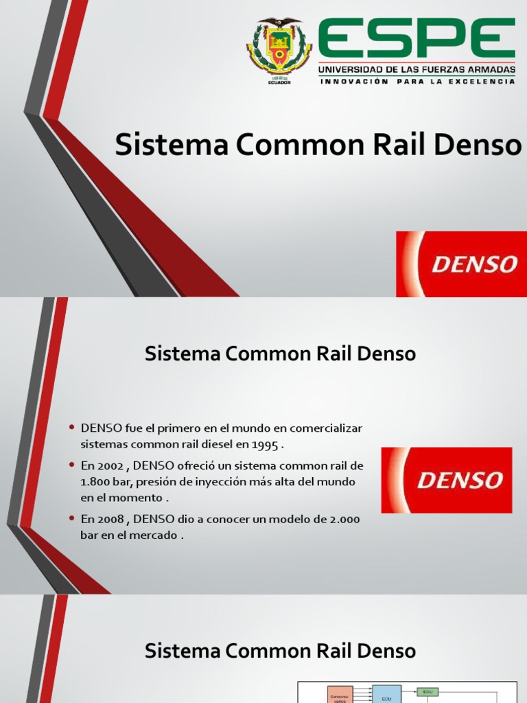Sistema Common Rail Denso | PDF | Inyección de combustible | Bomba