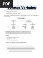 Ejercicios de Verbos para 4° Primaria | PDF