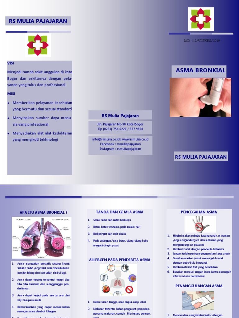 Leaflet Asma BRONKIAL PDF | PDF