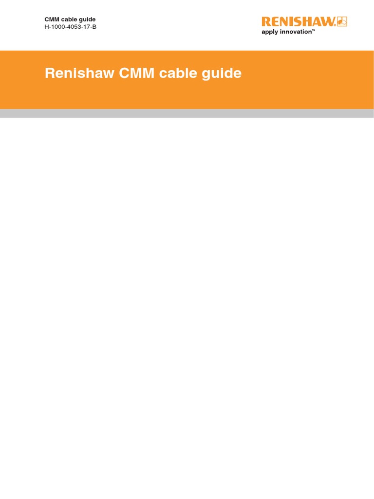 CMM Cable Guide PDF | PDF | Electrical Connector | Trademark