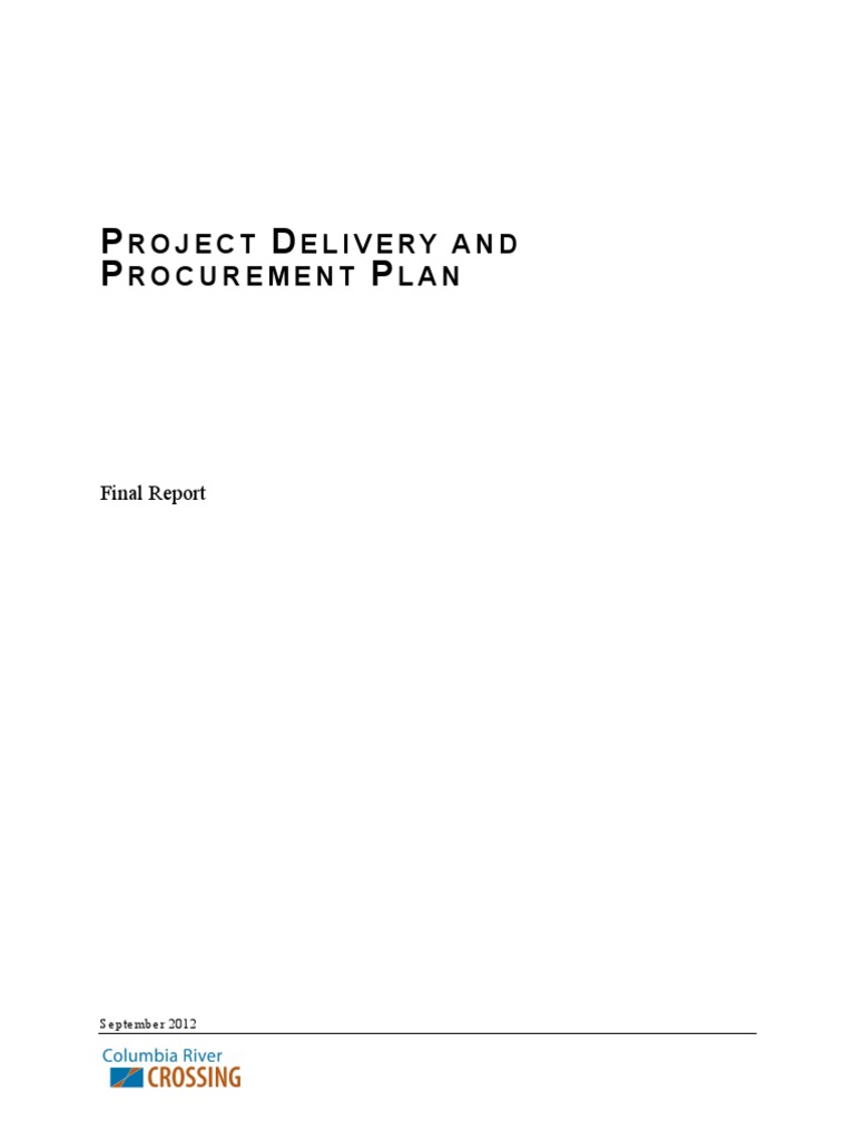 CRC Project Delivery and Procurement Plan | PDF | United States Code ...