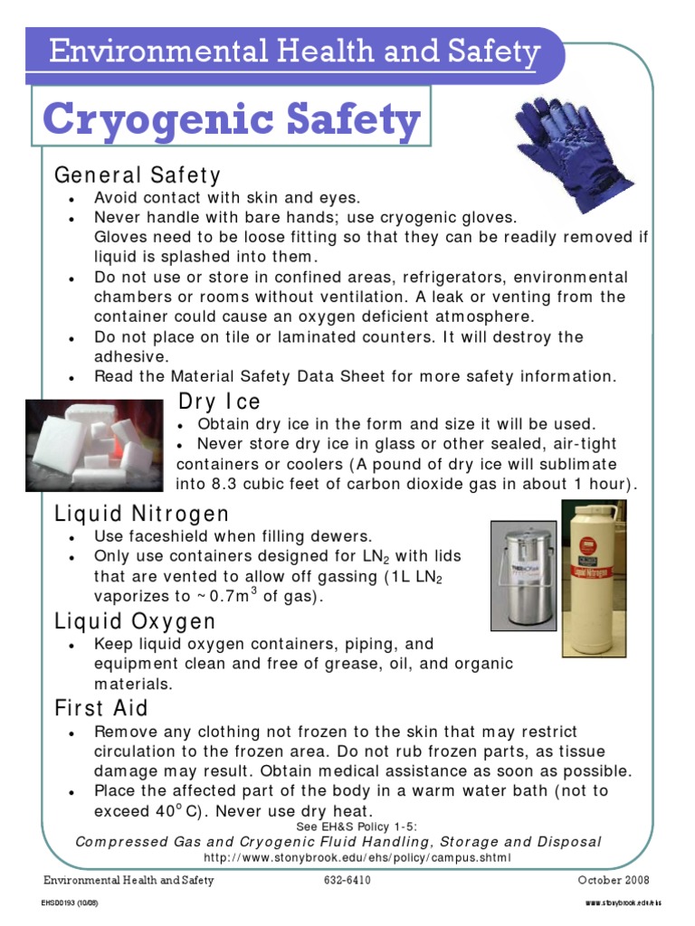 Safety Guidelines for Working with Cryogenic Materials: Protecting ...