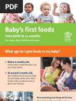 A Guideline For Introducing Solid Foods | PDF | Foods | Breastfeeding