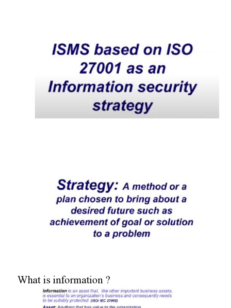 Présentation ISMS | PDF | Computers