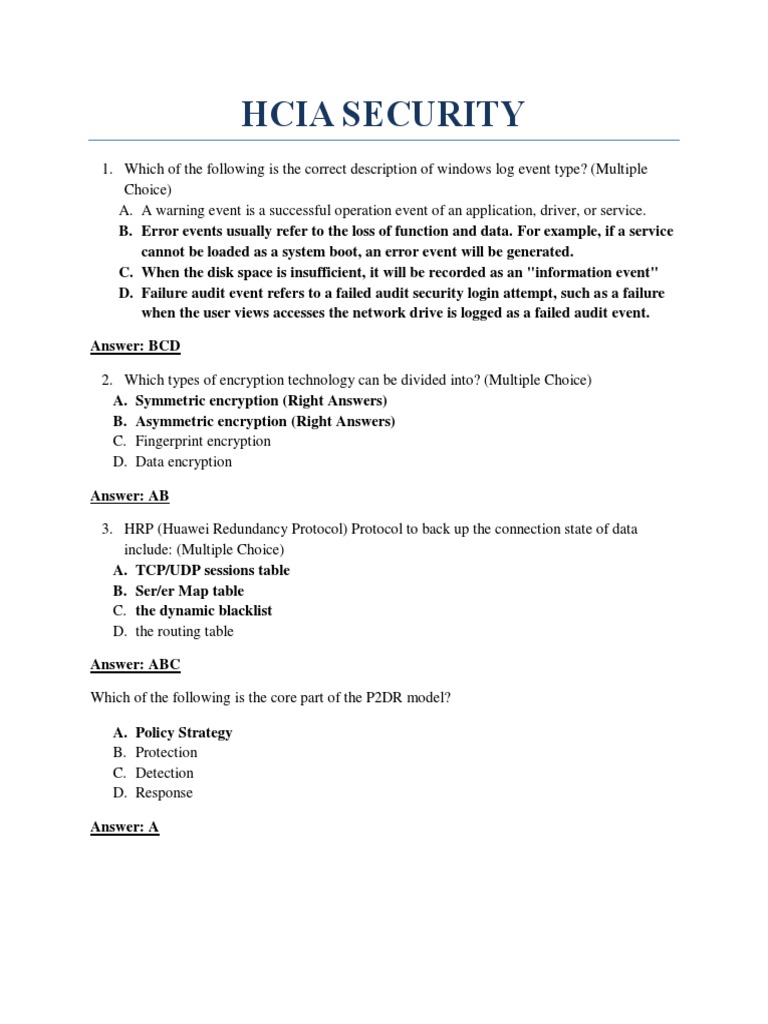 Latest HCIA SECURITY PDF | PDF | Virtual Private Network | Computer Network