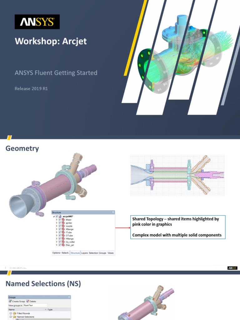 Arcjet Workshop: ANSYS Fluent Getting Started | PDF | Fluid Dynamics | Volume
