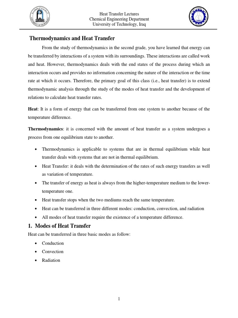 Heat Transfer Lectures | PDF | Heat Transfer | Thermal Conduction
