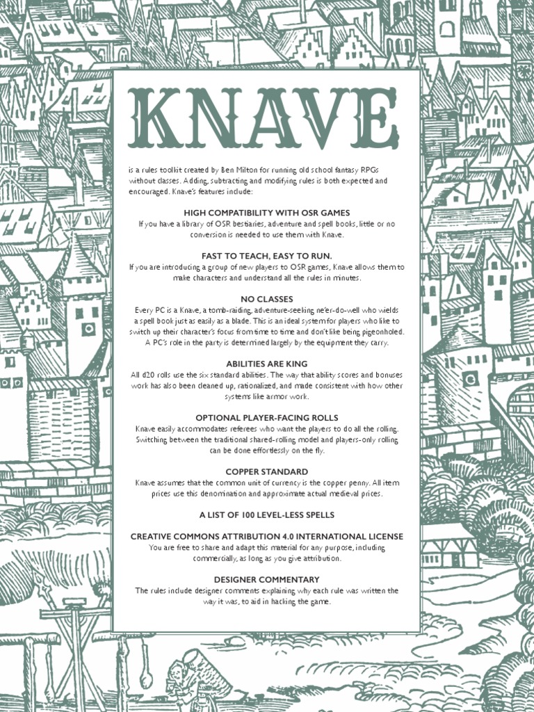 Knave: Classless OSR RPG Toolkit | PDF | Leisure