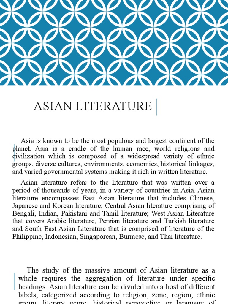Asian Literature | PDF | Indian Literature | Lyric Poetry