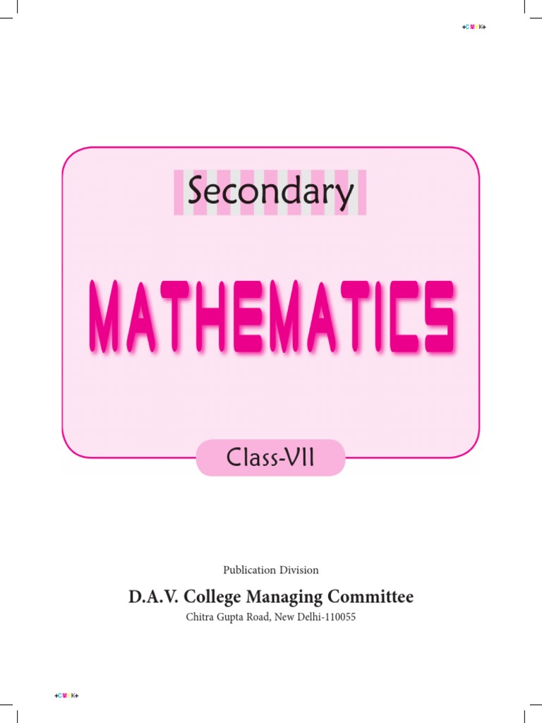 Secondary Mathematics 7. | PDF | Fraction (Mathematics) | Rational Number