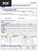 TESDA Application Form | PDF