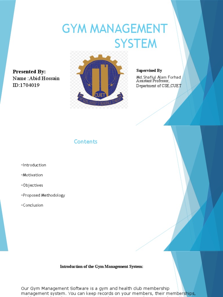 A Proposed Gym Management System: Tracking Member Records, Memberships ...