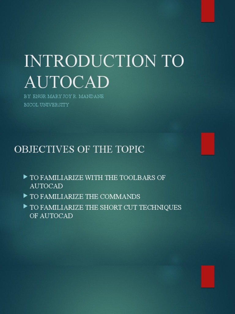 Introduction to AutoCAD Basics | PDF