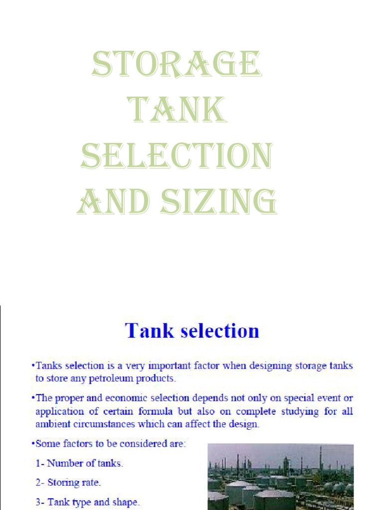 Storage Tank Design1 | PDF