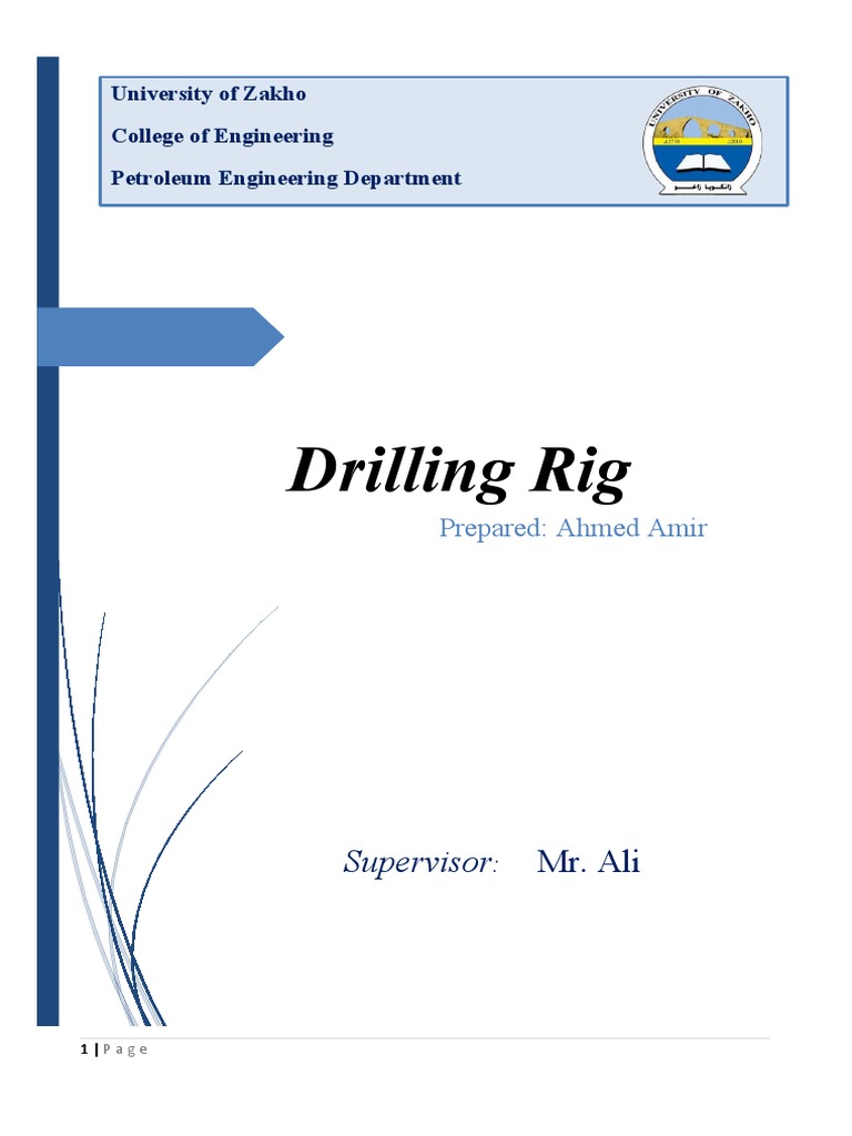 Drilling Rig | PDF | Manufactured Goods | Mechanical Engineering