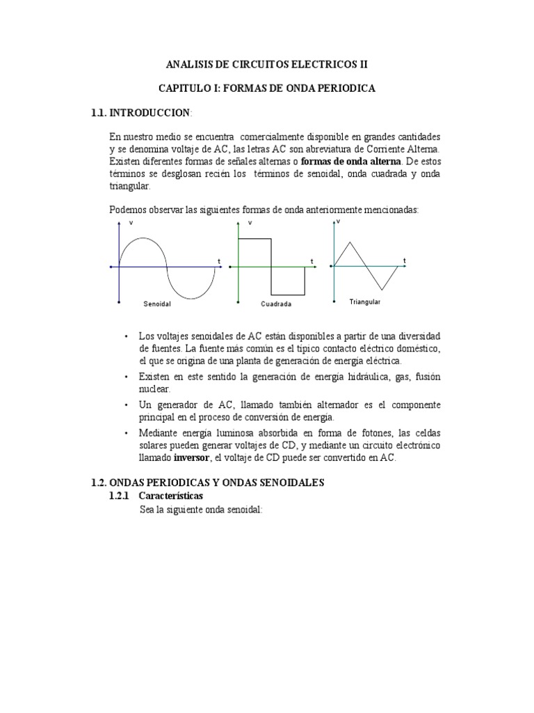 Analisis de Circuitos Electricos Ii | PDF | voltaje | Inductor